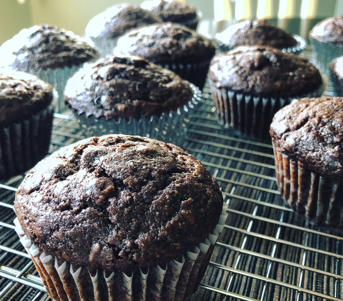 Fully Loaded Double Dark Chocolate Muffins – The Leigh Factor