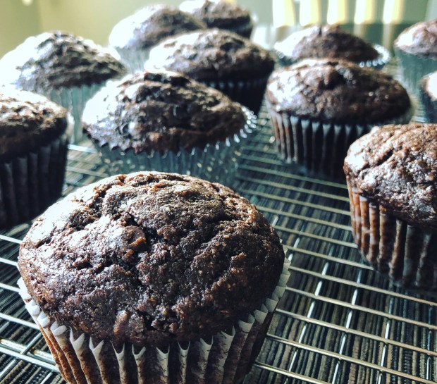 Fully Loaded Double Dark Chocolate Muffins – The Leigh Factor
